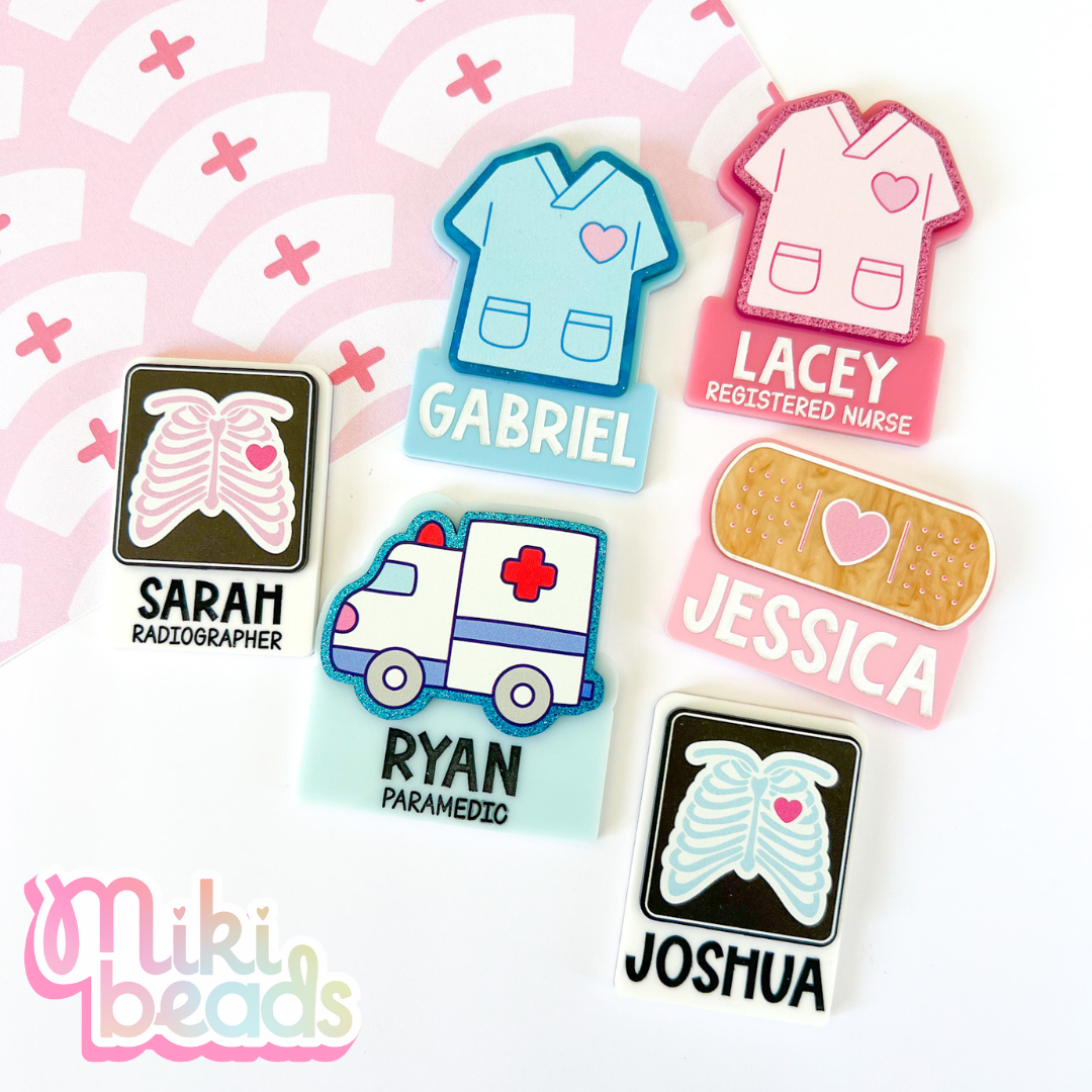 Premium Medical Name Badges – MIKIBEADS