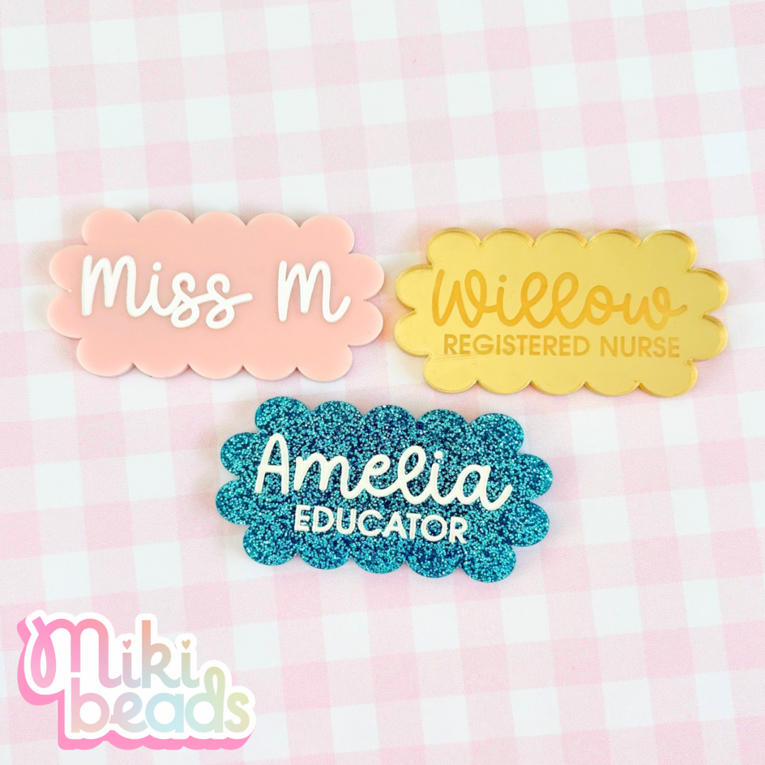 Bubble Name Badges – MIKIBEADS